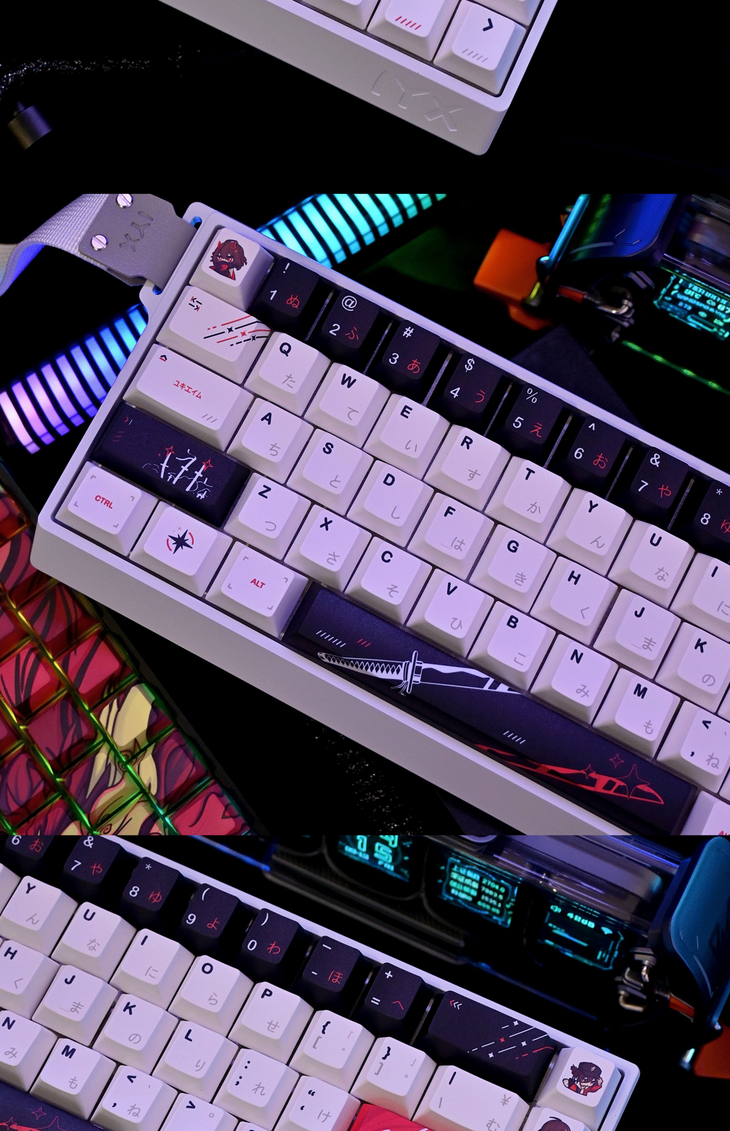 WOMIER 132 Keys Yuki Aim Comic Dye Sublimation PBT Keycaps Set for ...