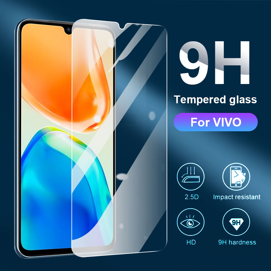 Clear Tempered Glass for Vivo Y18 4G Y28 5G Y100 Y03 Y02 Y02t Y02a Y02s Y16 Y3s Y15s Y15a Y01 ...