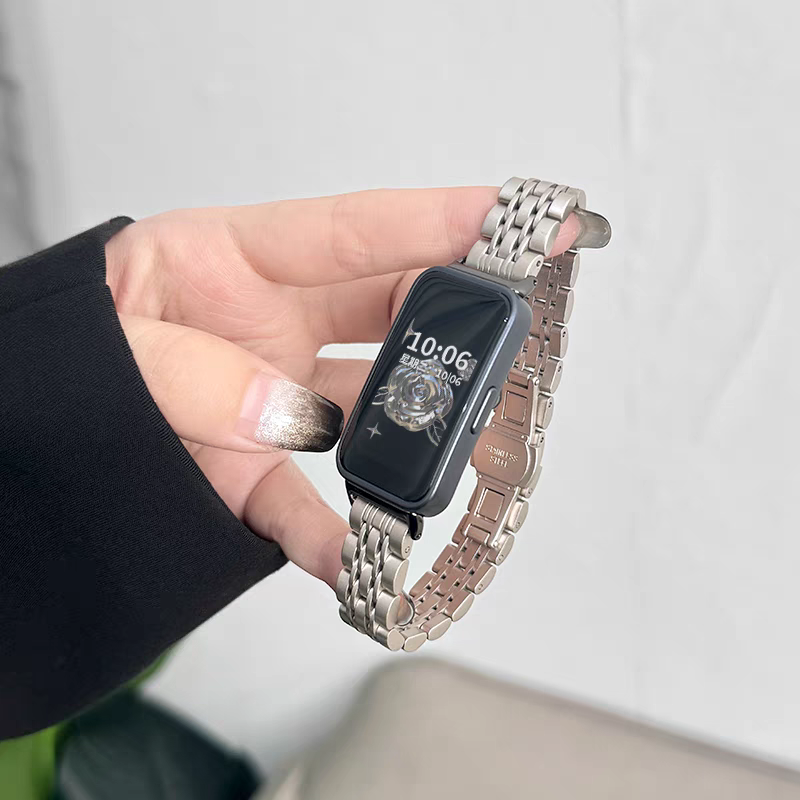 Small Waist Steel Band For Huawei Band 10/huawei Band 9/band 8 Ladies ...