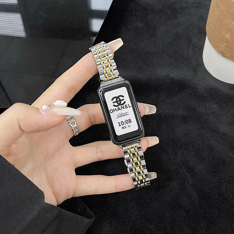 Small Waist Steel Band For Huawei Band 10/huawei Band 9/band 8 Ladies ...