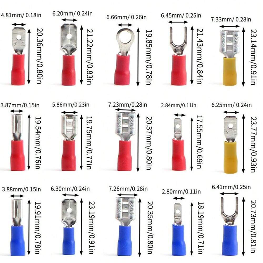 280PCS Insulated Electrical Wire Terminal Kit with Versatile Crimp and ...