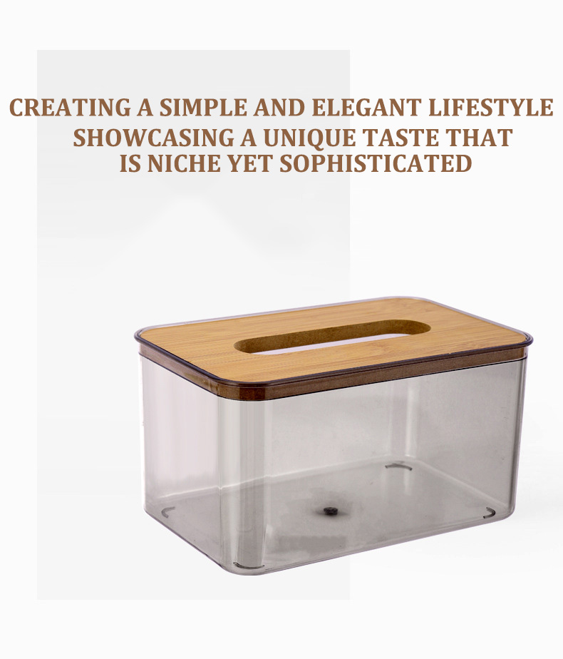 VLANCH Transparent Tissue Box Transparent Container Acrylic Napkin ...