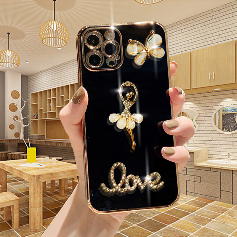 Rhinestone For Tecno Camon 30 4G/5G/CL7/CL6/CL6k Electroplated Case ...