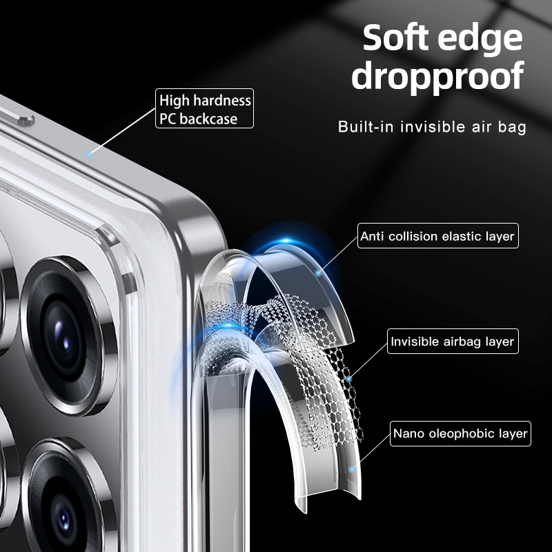 Wlons Four Corner Shockproof Phone Case for Xiaomi 14T Pro Anti-fall ...