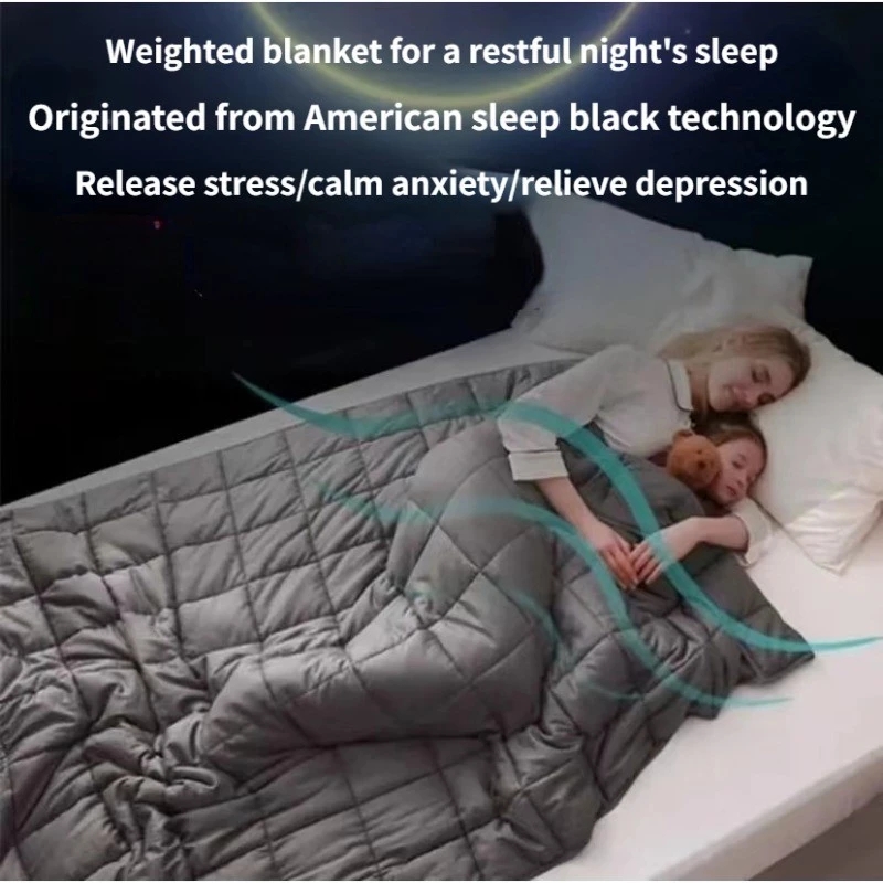 【Ready Stock】Weighted Blanket for Anxiety Autism ADHD Calming Gravity ...
