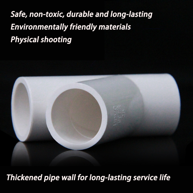 PVC Pipe Fitting Connector 50mm / 63mm/75mm/90mm/110mm FOR DIY WHITE ...