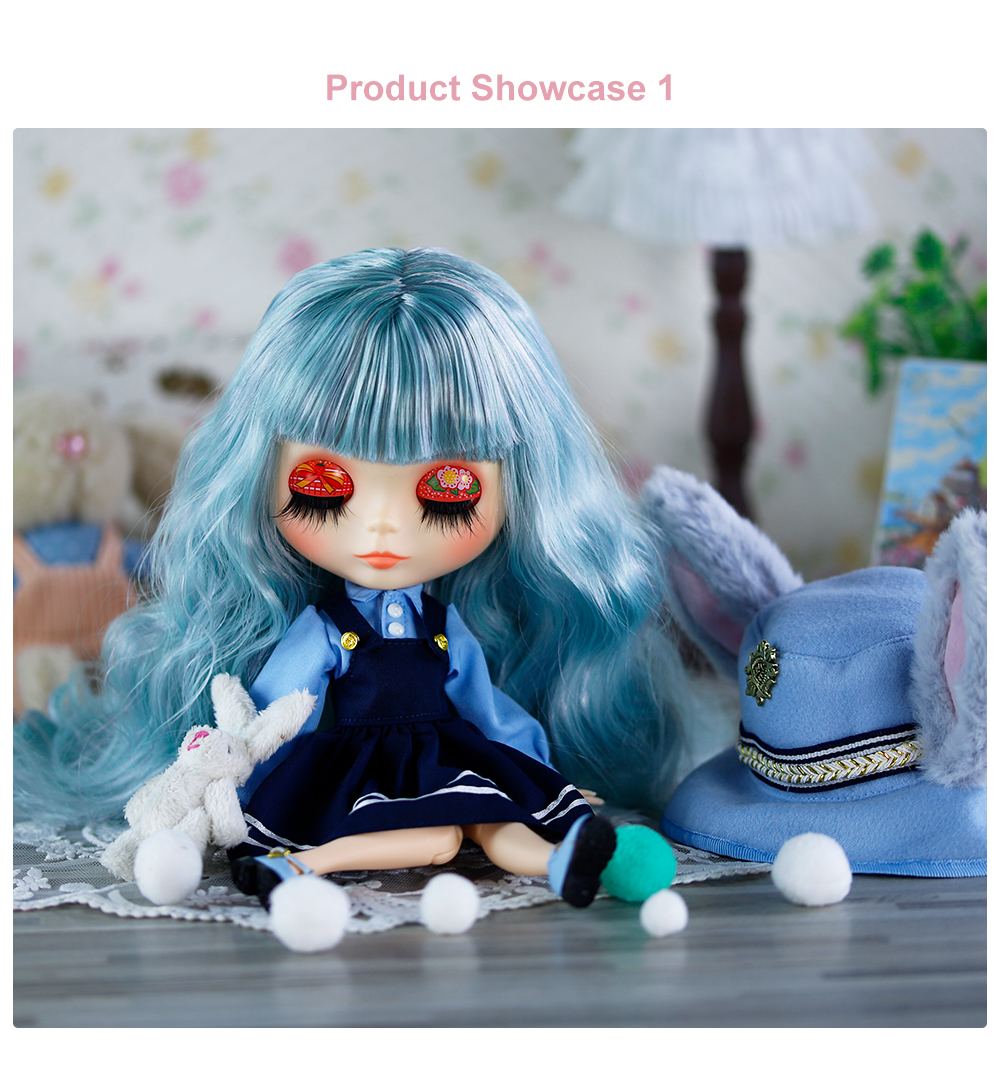 DBS Blythe doll clothes Pearl white dress, rabbit police uniform ...