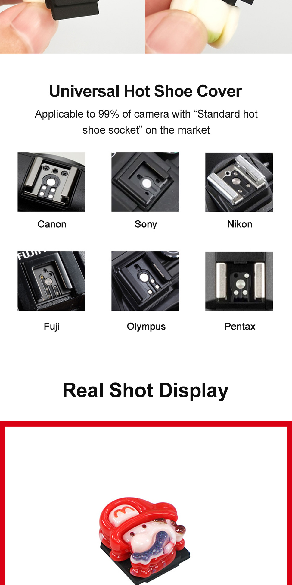 Cute hot shoe cover for DSLR SLR Mirrorless Cameras Super Mario blind ...