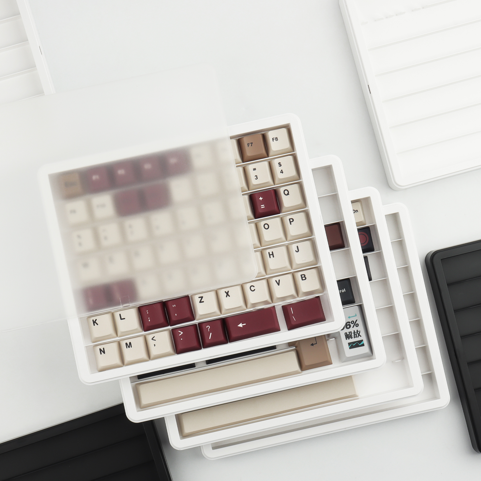 keycaps set Cherry Profile Keycaps Storage Case Storage Box Keycaps ...