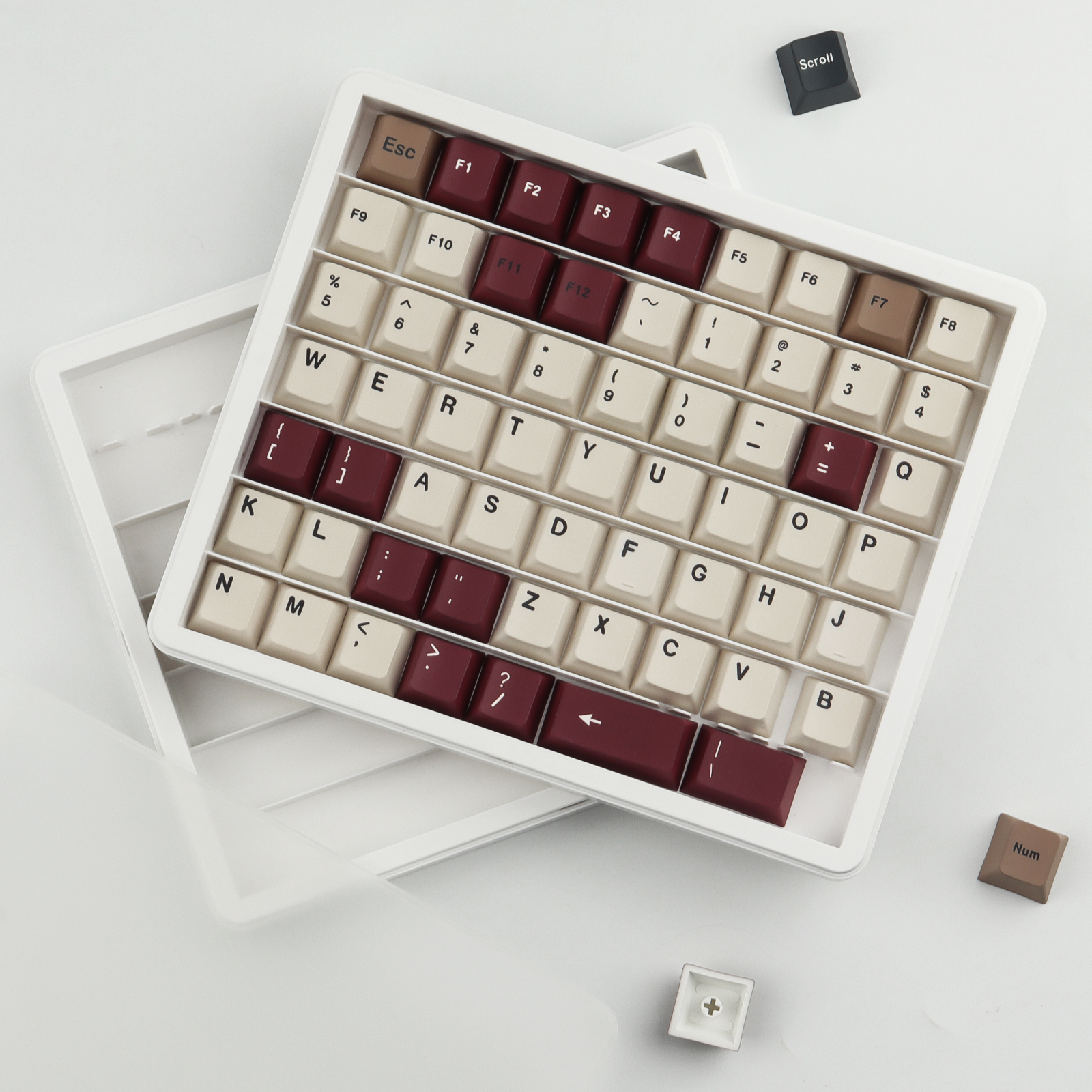keycaps set Cherry Profile Keycaps Storage Case Storage Box Keycaps ...