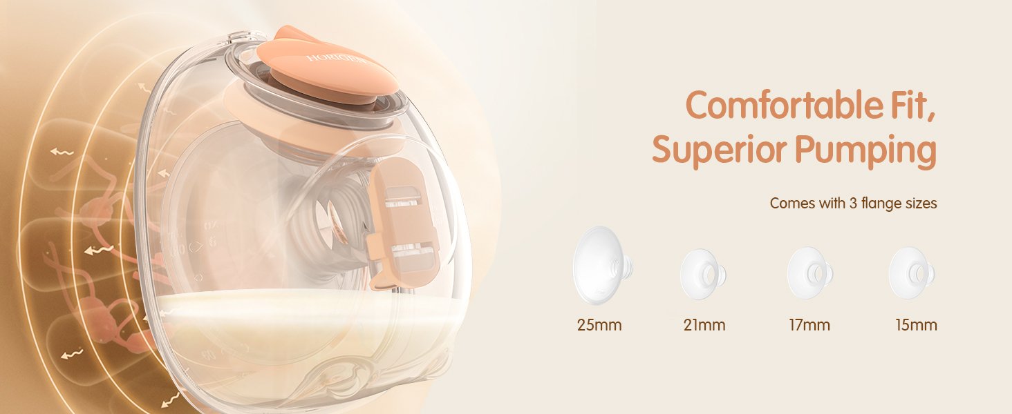 Horigen Decent Go D6 Double Electric Wearable Breast Pump Rechargeable ...