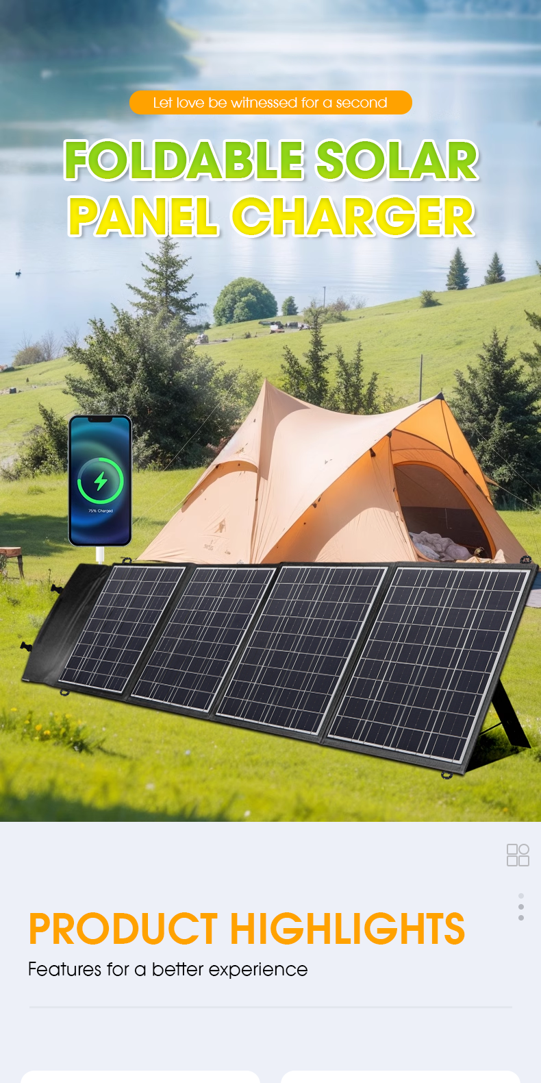 NSS Foldable Solar Panel Charger Portable Power Charger Outdoor 30W or ...