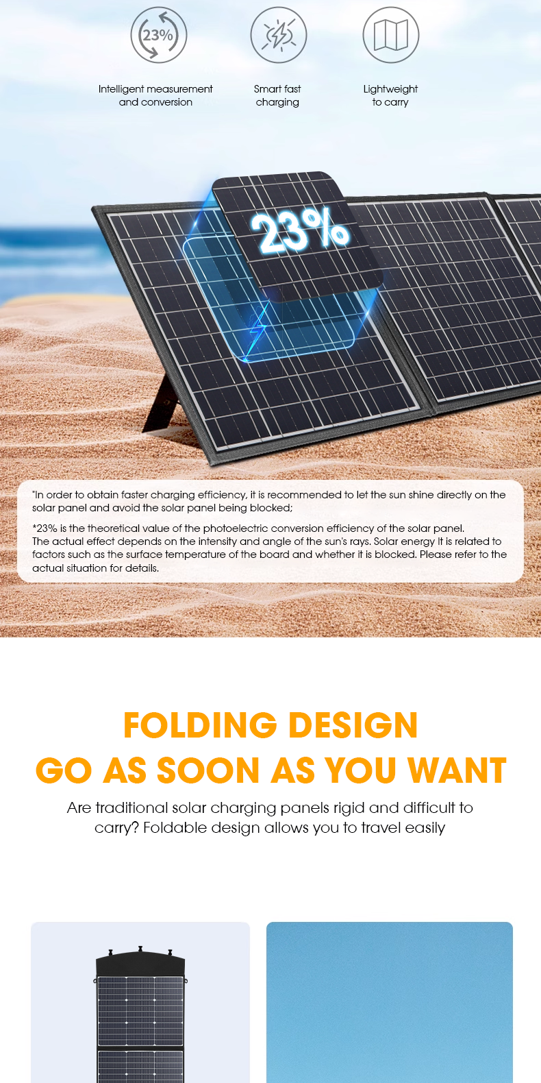 NSS Foldable Solar Panel Charger Portable Power Charger Outdoor 30W or ...