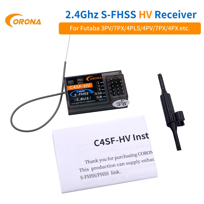 CORONA C4SF C4SF-HV 2.4GHz 4 Channels S-FHSS/FHSS SBUS Compatible ...
