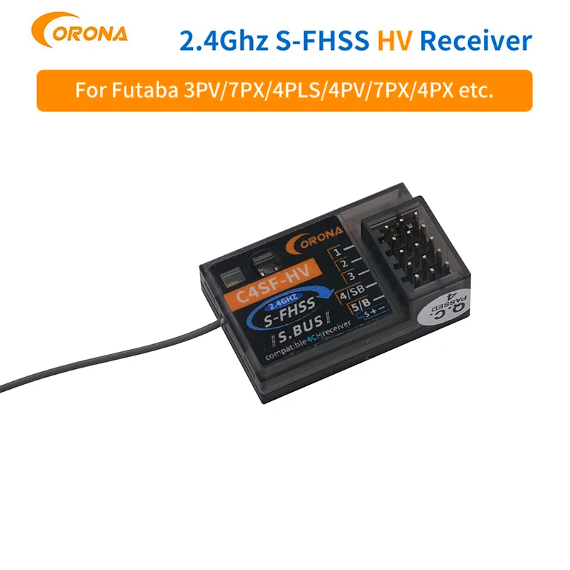 CORONA C4SF C4SF-HV 2.4GHz 4 Channels S-FHSS/FHSS SBUS Compatible ...