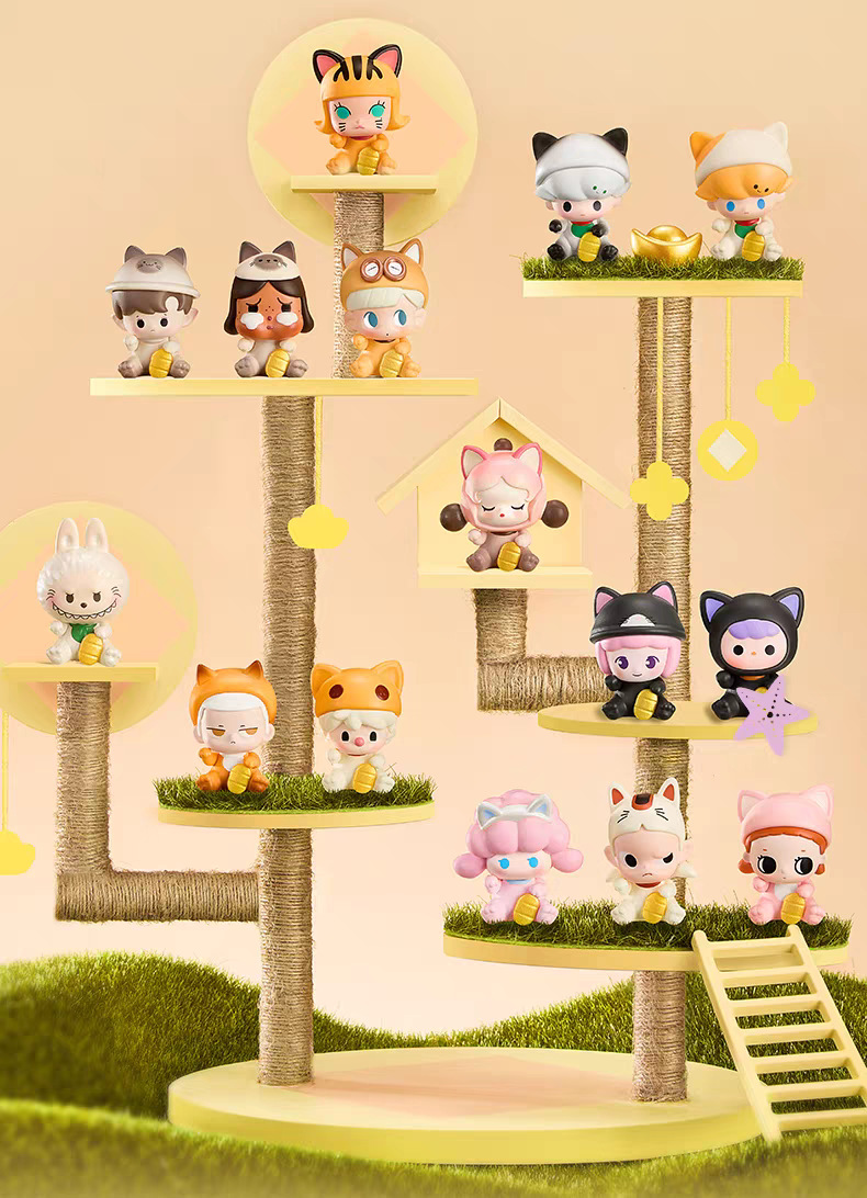 P POPMART POPMART POPMART Bubble Cute Granules Lucky Cat Cat Series ...