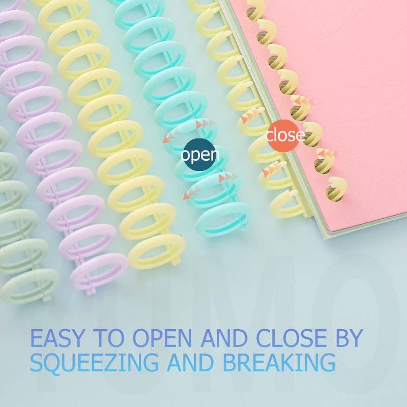 30-hole Loose-leaf Plastic Binding Ring for A4 A5 A6 A7 B5 DIY Notebook ...