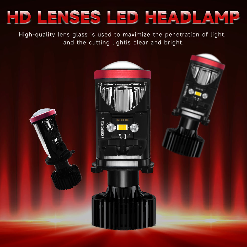 Y8/Y6 H4 2PCS 32000LM 9500K Car LED Headlight Bulb Canbus Error Free ...