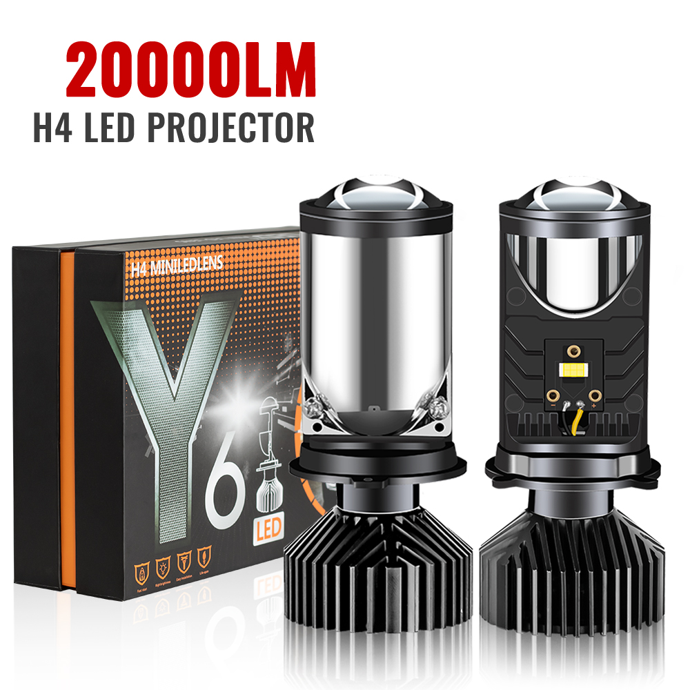 Y8/Y6 H4 2PCS 32000LM 9500K Car LED Headlight Bulb Canbus Error Free ...