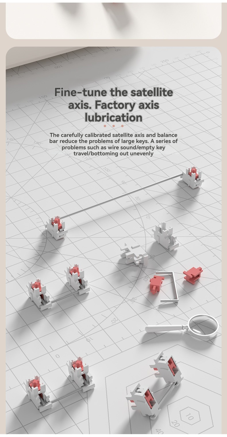 【Ready Stock】Tulip AK82 Mechanical Keyboard Wireless Bluetooth Cute ...