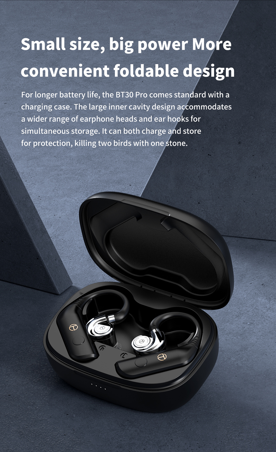 TRN BT30 PRO Ture Wireless Bluetooth 5.2 Upgrade Cable Module Earhook Qualcomm Headset APT-X ...