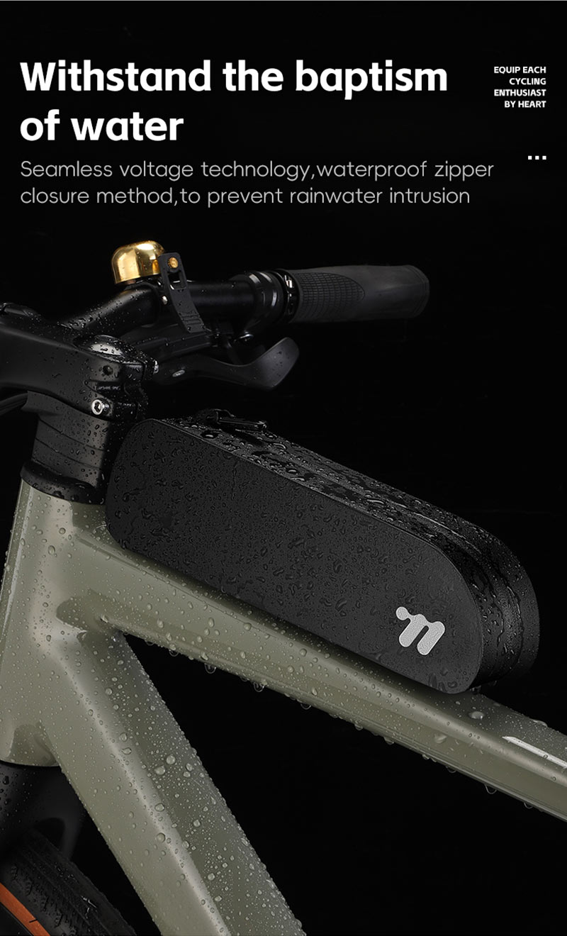 WEST BIKING Bike Front Tube Bag Waterproof Big Capacity Durable ...