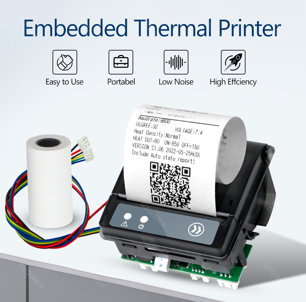 58mm Embedded Thermal Printer (RS232+TTL) POS Receipt Printer Ticket ...
