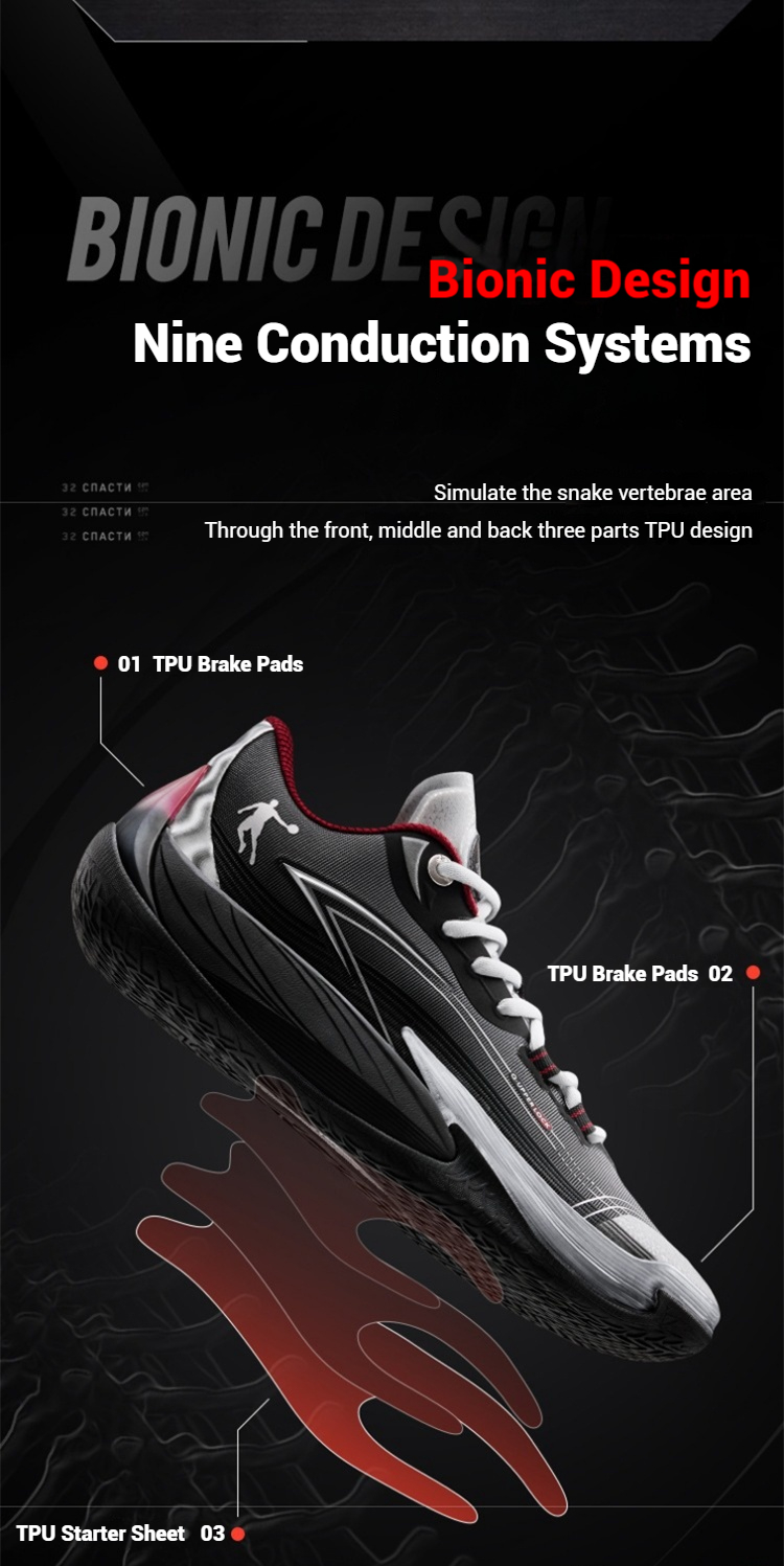 Qiaodan Duya 3 Men Basketball Shoes Actual Combat Rubber Shock ...