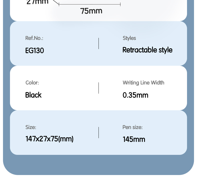 Deli 12Pcs SA130 Press Ballpen 0.35mm Black Quick-Drying Gel Pen School ...