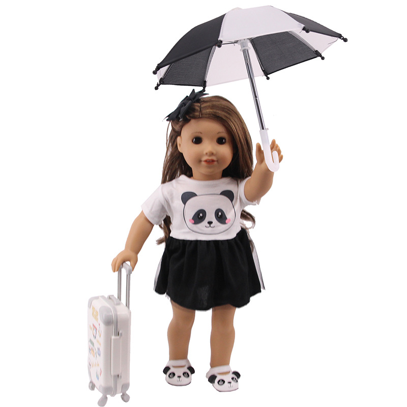 ALMA Gift Colorful Doll Umbrella 18 Inch/43CM Mini Rain Gear Color ...