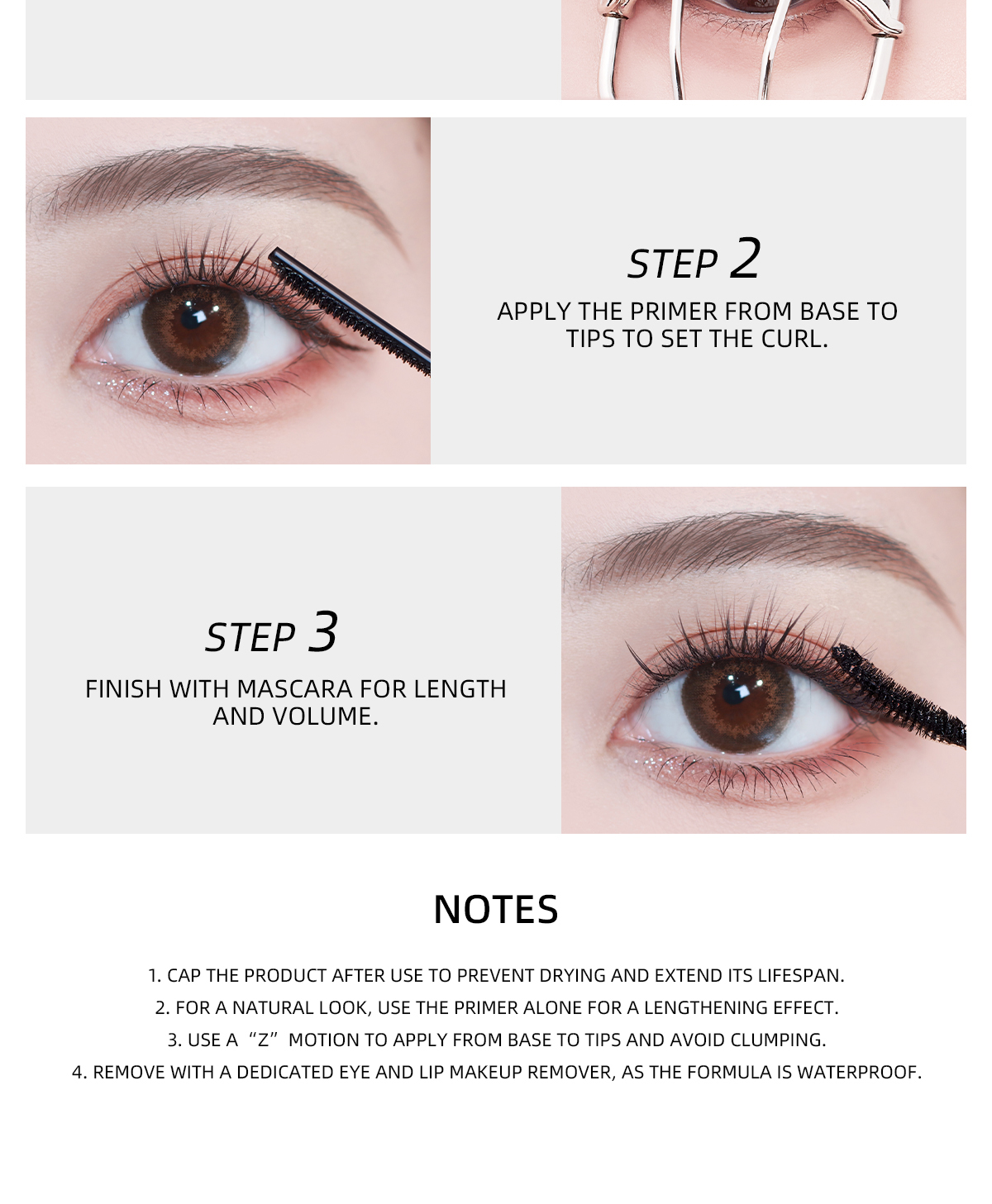 【MUST BUY】JMCY 3-in-1 72H Waterproof Long-lasting Mascara Volumizer ...