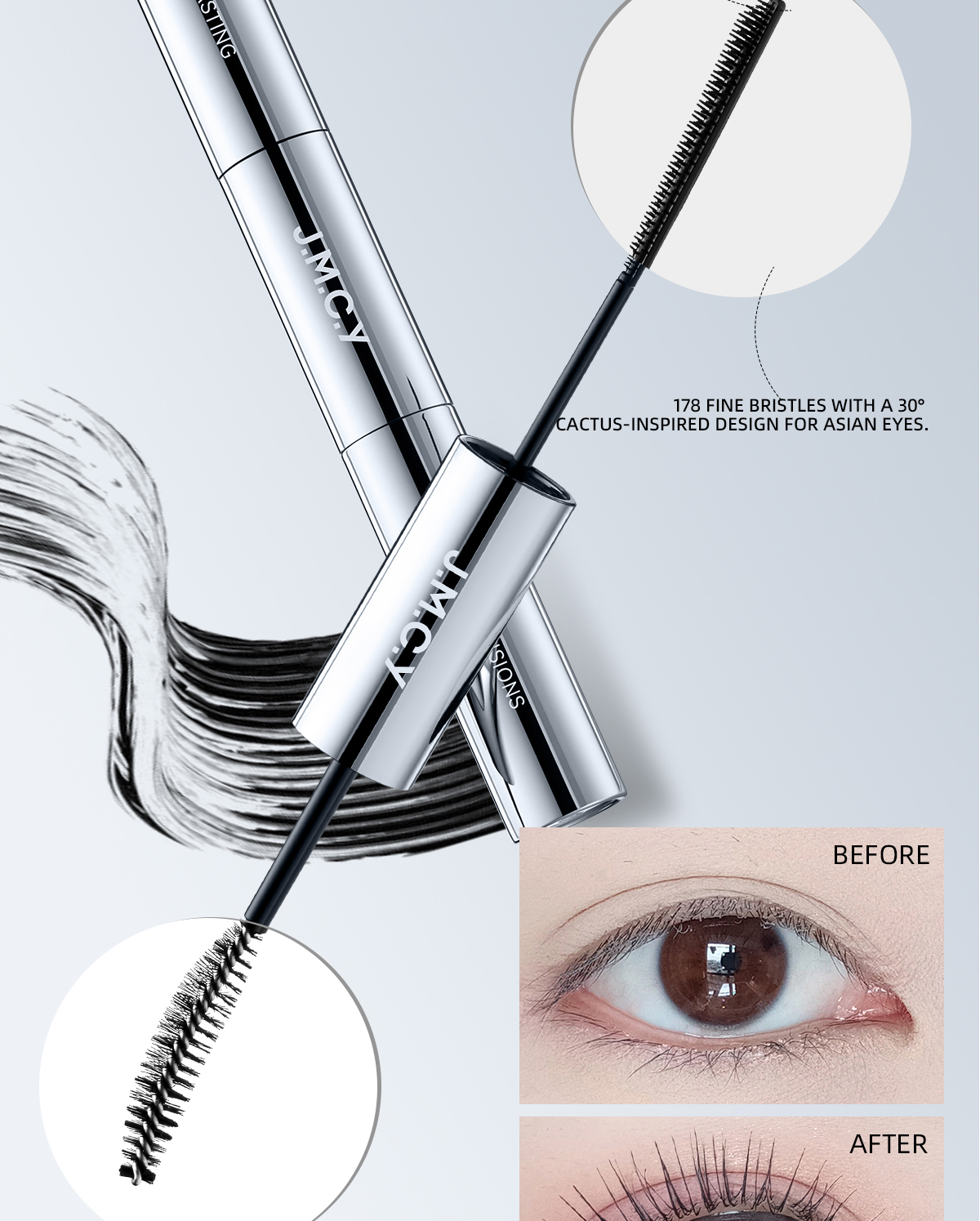 【Ready Stock】JMCY 3-in-1 72H Long Lasting Volumizer Mascara Waterproof ...