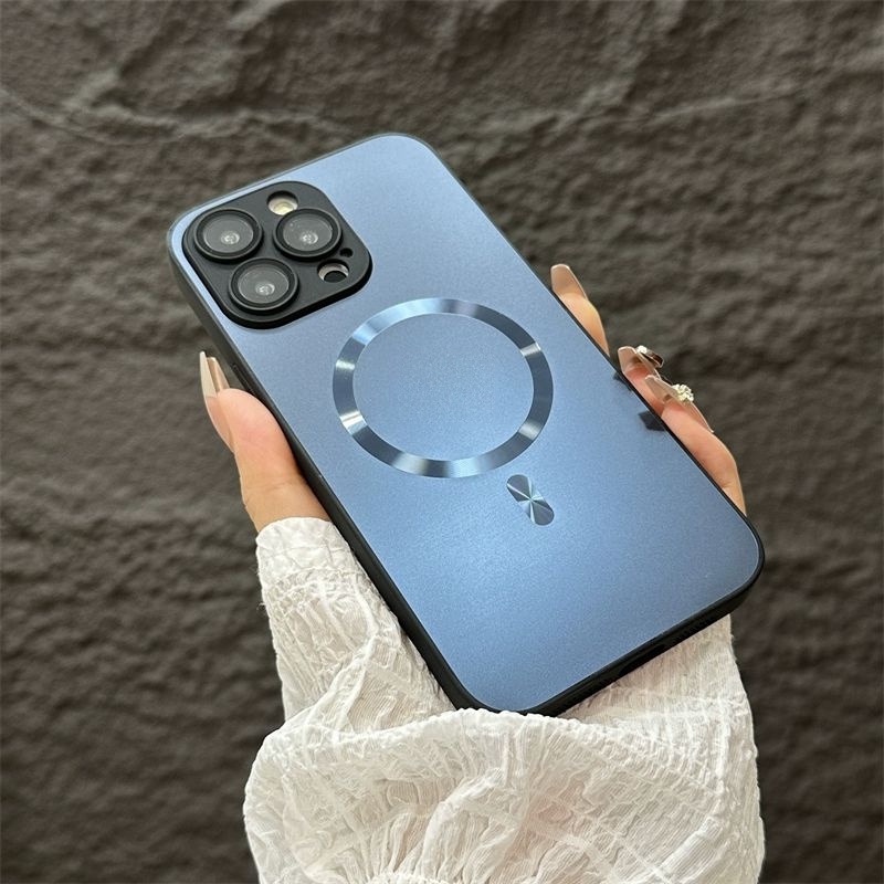 Magnetic Wireless Charging Titanium original color matte case for ...