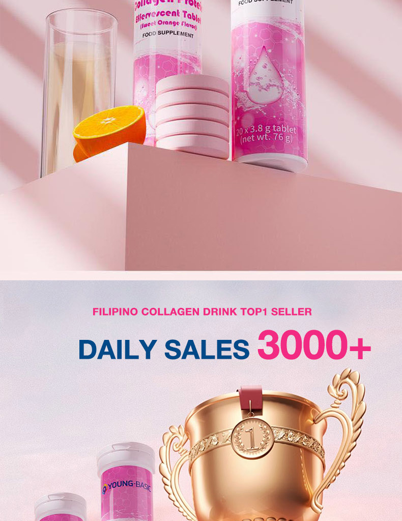 9YOUNG-BASIC Collagen Peptide with Vitamin C+Niacin for Whitening/Anti ...