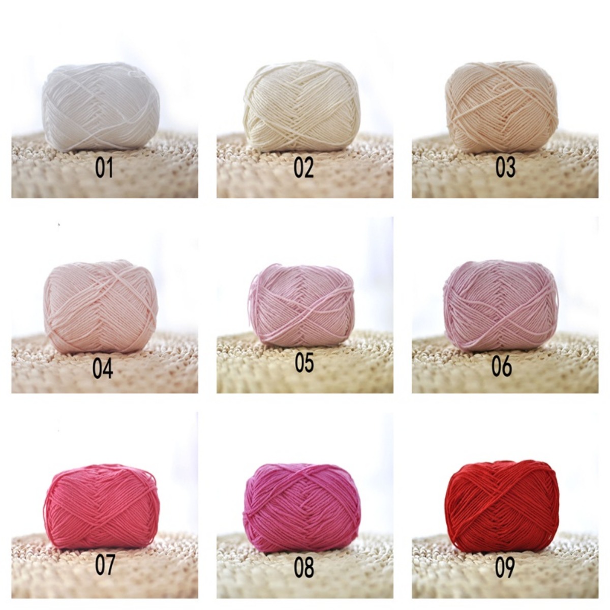 DUWEN 4ply milk cotton yarn knitted crochet yarn baby wool yarn high ...