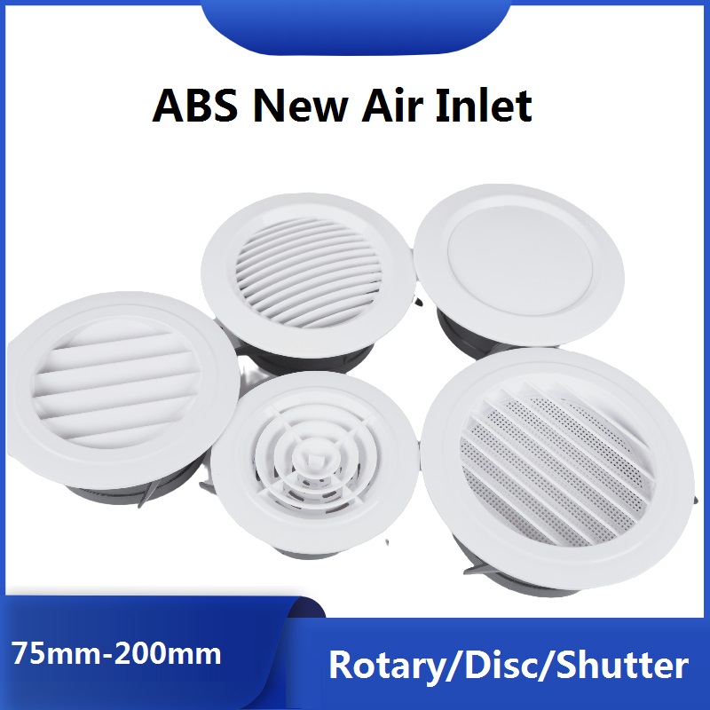 Fresh Air Outlet Cap Exhaust Hood Circular Ventilation Opening Mesh ...
