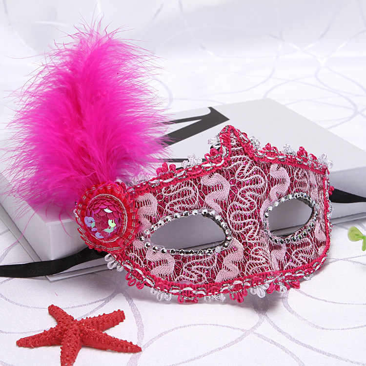 Uniqkids Halloween mask Half face lace eye mask masquerade party ...