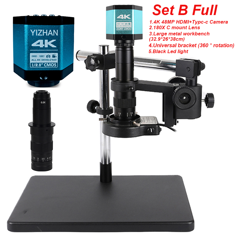YIZHAN Microscop Metal Large Workbench Universal Bracket Digital Video ...
