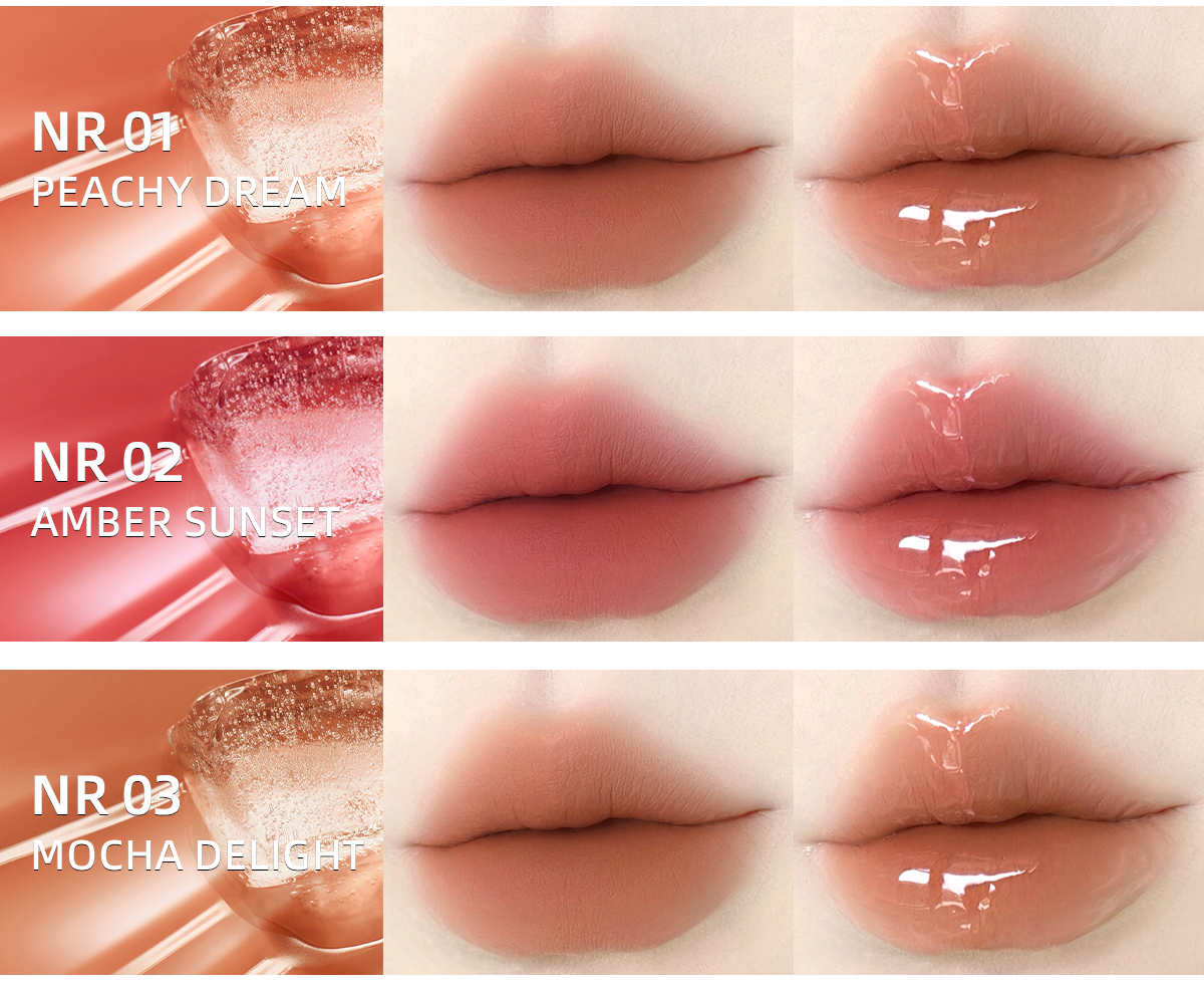 JMCY Liquid Lipstick Matte Lip Gloss 48H 3 in 1 Transfer Proof Long ...