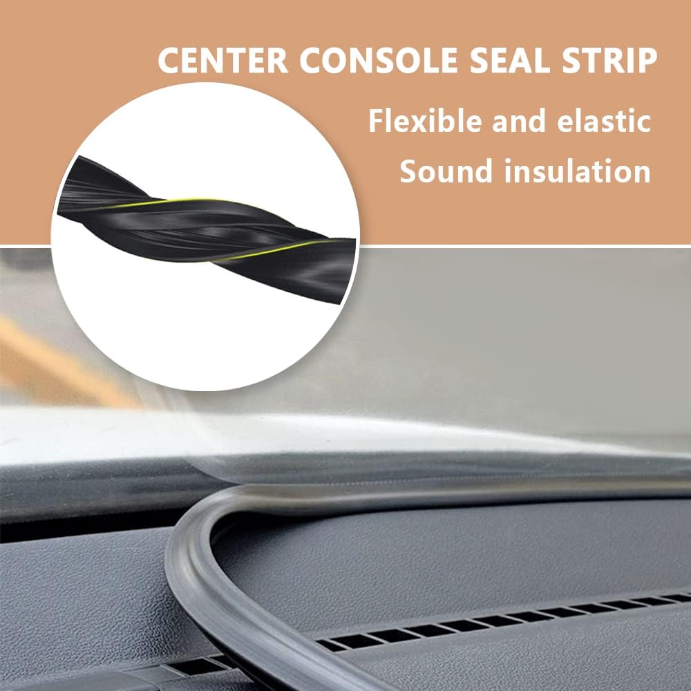 1.6M Rubber Car Seal Strip Soundproof U Type Dashboard Insulation Auto ...