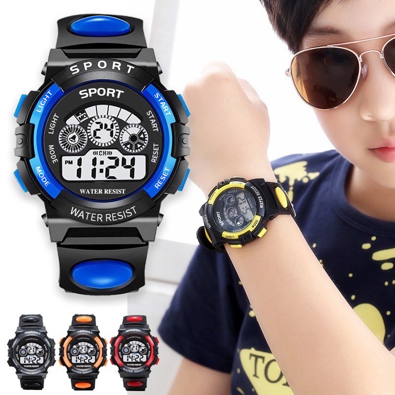 Kids Electronic Watch Multi-Function Anti-Drop Digital Watch Back To ...