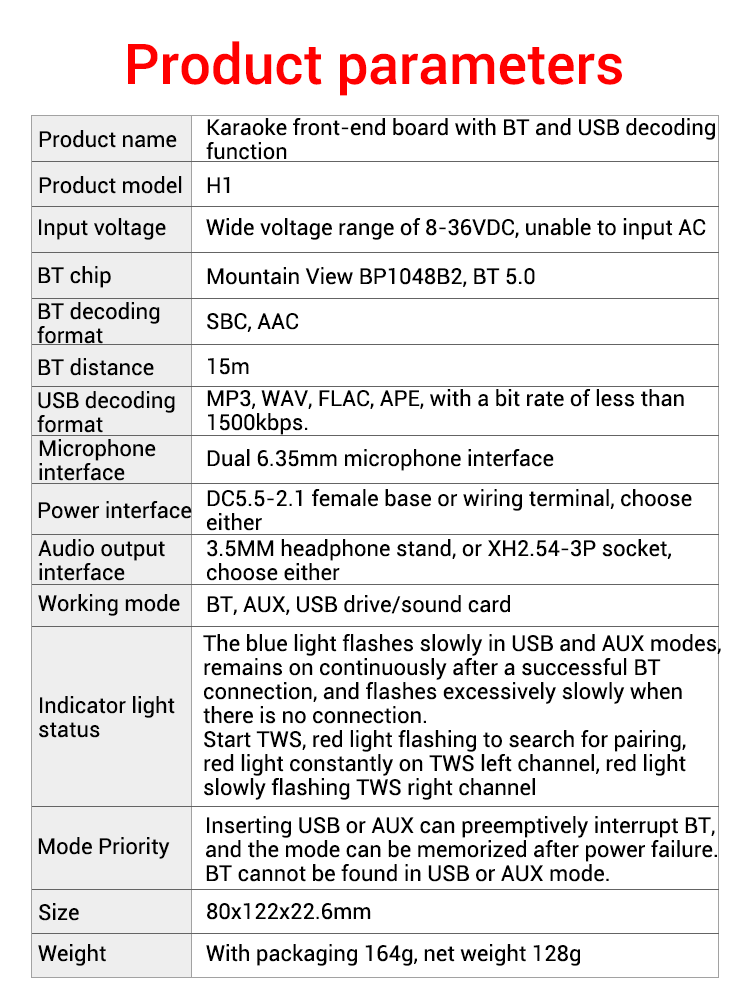 OneAudio Authentic ZK-DAM H1 Reverberation Board Front Stage Effector Microphone Karaoke with ...