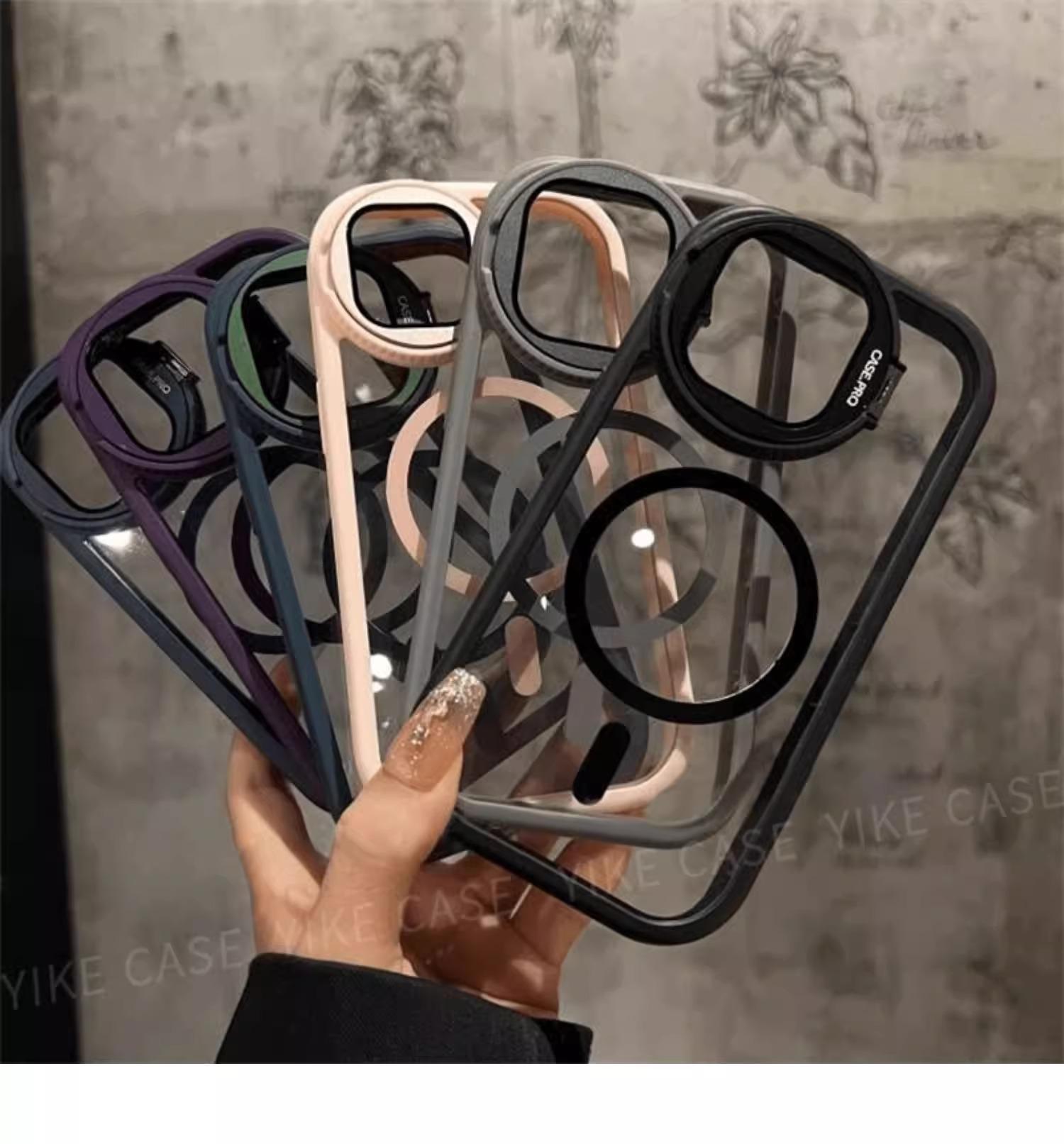 Luxury camera Lens holder with glass magnetic ip 16 ProMax case for ...