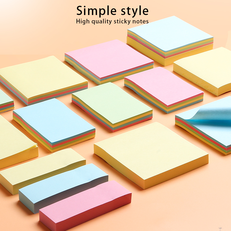1000 Sheets Sticky Notes Pastel Color 2"/3"/4" Multicolor Note Paper ...