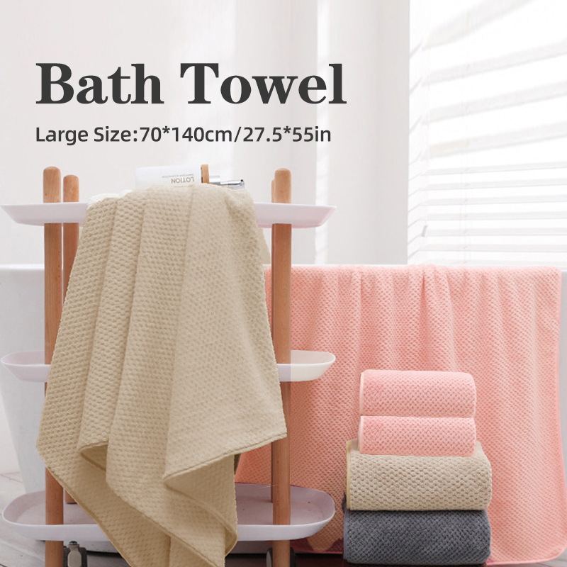 Super Soft Highly absorbent Bath Towel, Light Breathable Shower Towel ...