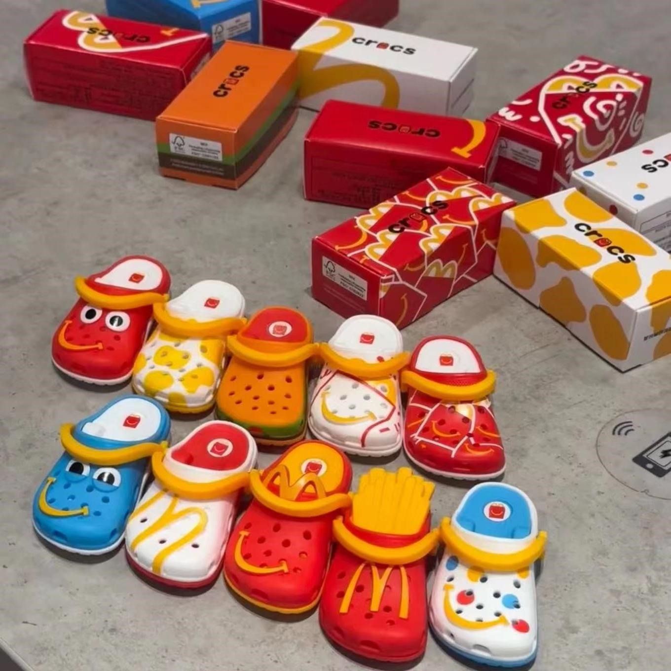 2024 New McDonald's X Crocs Cave Shoes Pendant Souvenir Limit McDonald ...