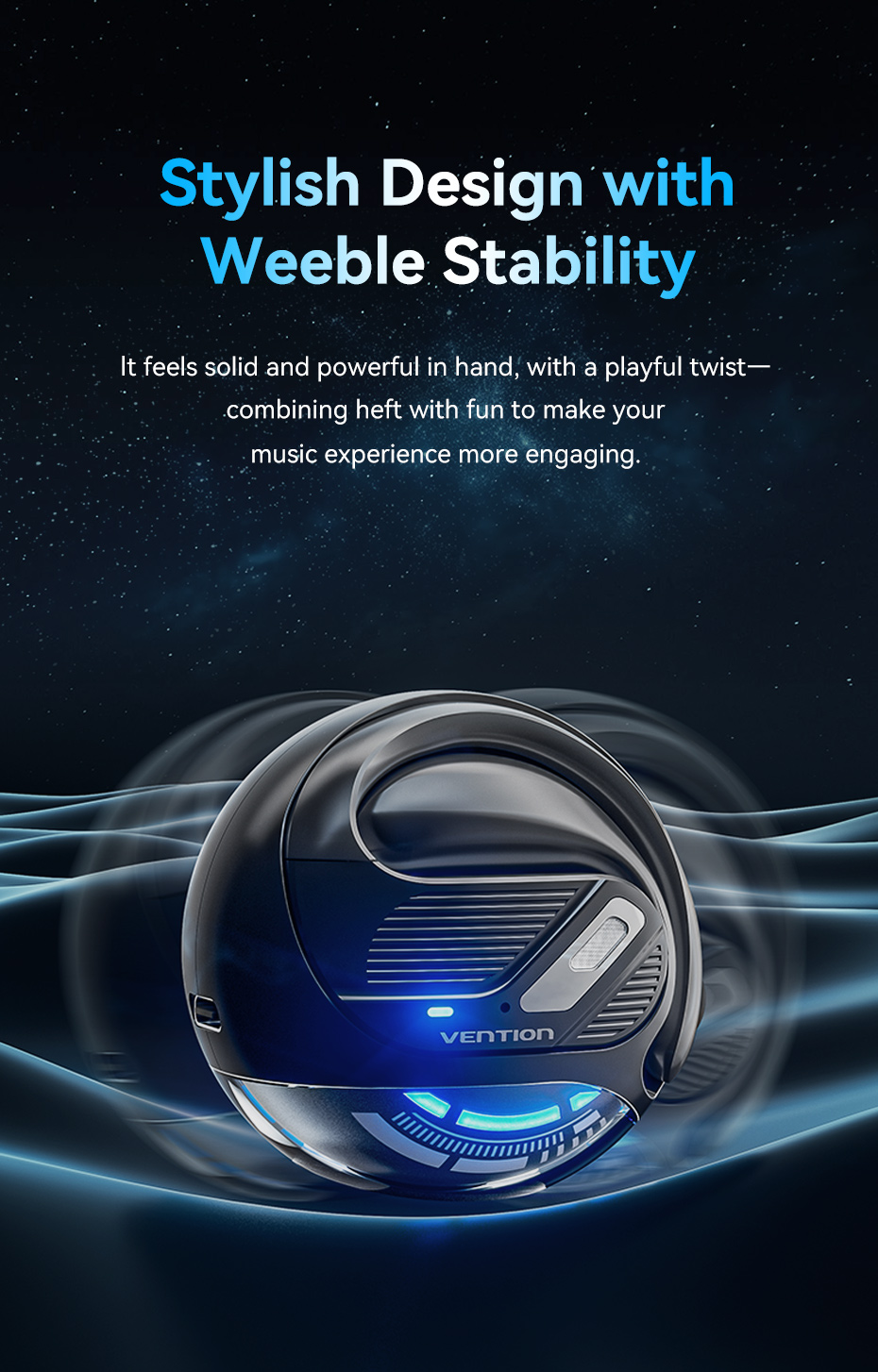 Vention Bluetooth Earphone Bluetooth 5.4 Headphones Waterproof Touch ...