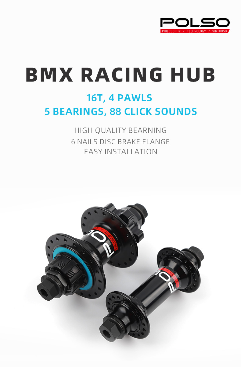 POLSO BH013 BMX Racing Hub 36H 110mm Disc Brake Female Racing Hub with ...
