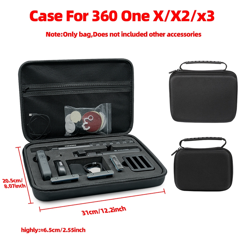 Storage Case For 360 X2 X3 X Panoramic Camera Carrying Bag Handbag ONE ...