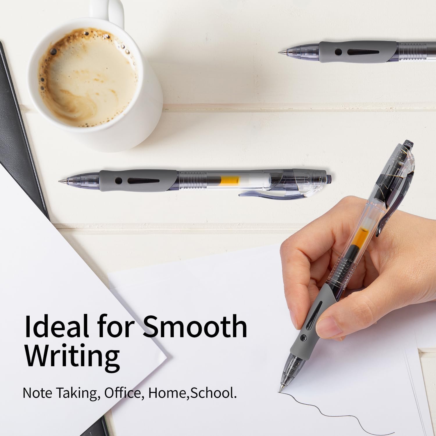 Gel Pen 0.5mm Press Sign Pens Student Writing Stationery Ballpen School ...